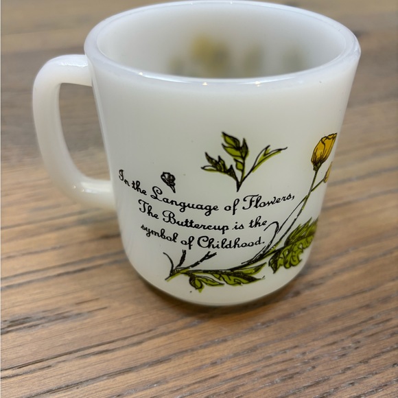 Glassbake | Dining | Vintage Glasbake Milk Glass Buttercup Coffee Mug ...